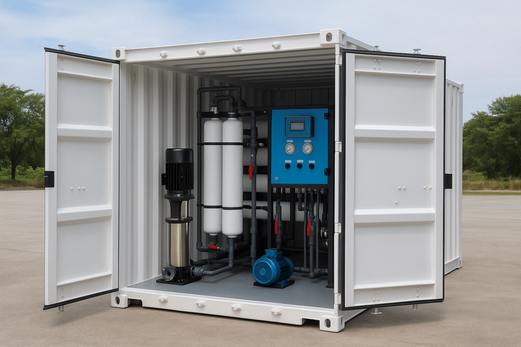 20FT Containerized RO System – Mobile Water Treatment Unit
