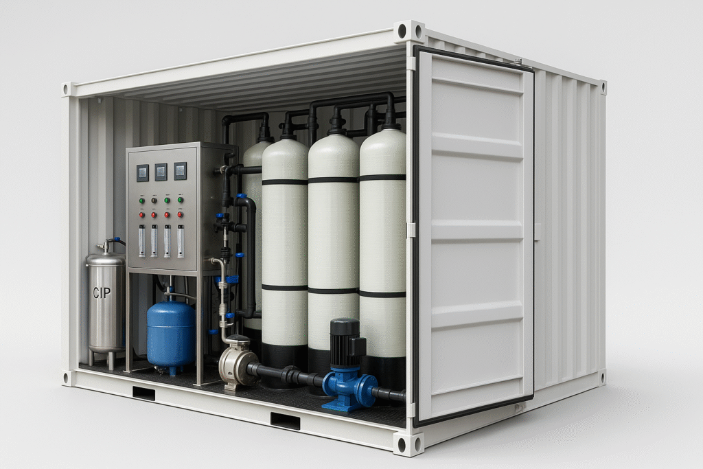 20FT Containerized RO System – Mobile Water Treatment Unit
